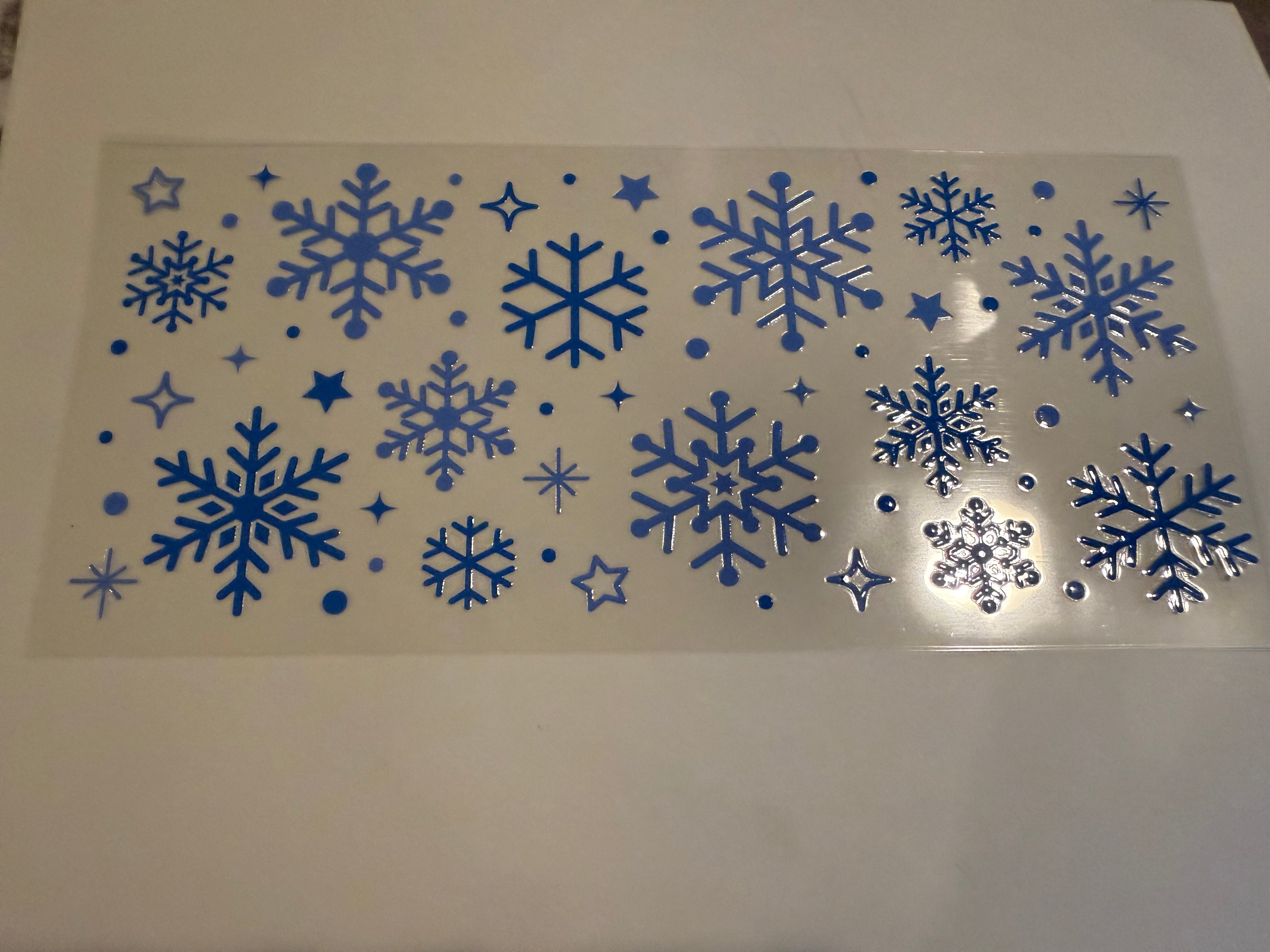Blue Snowflakes – Christina Wilson Creates
